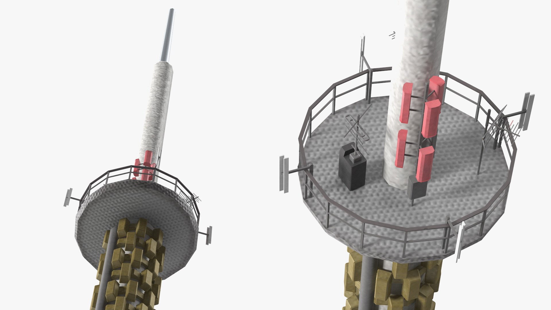 3D Television Tower Spire - TurboSquid 1851725