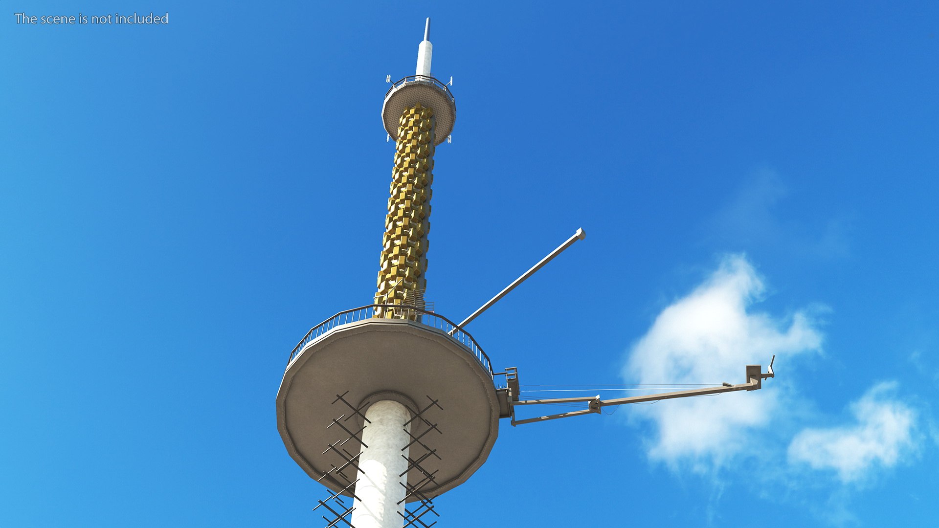 3D Television Tower Spire - TurboSquid 1851725