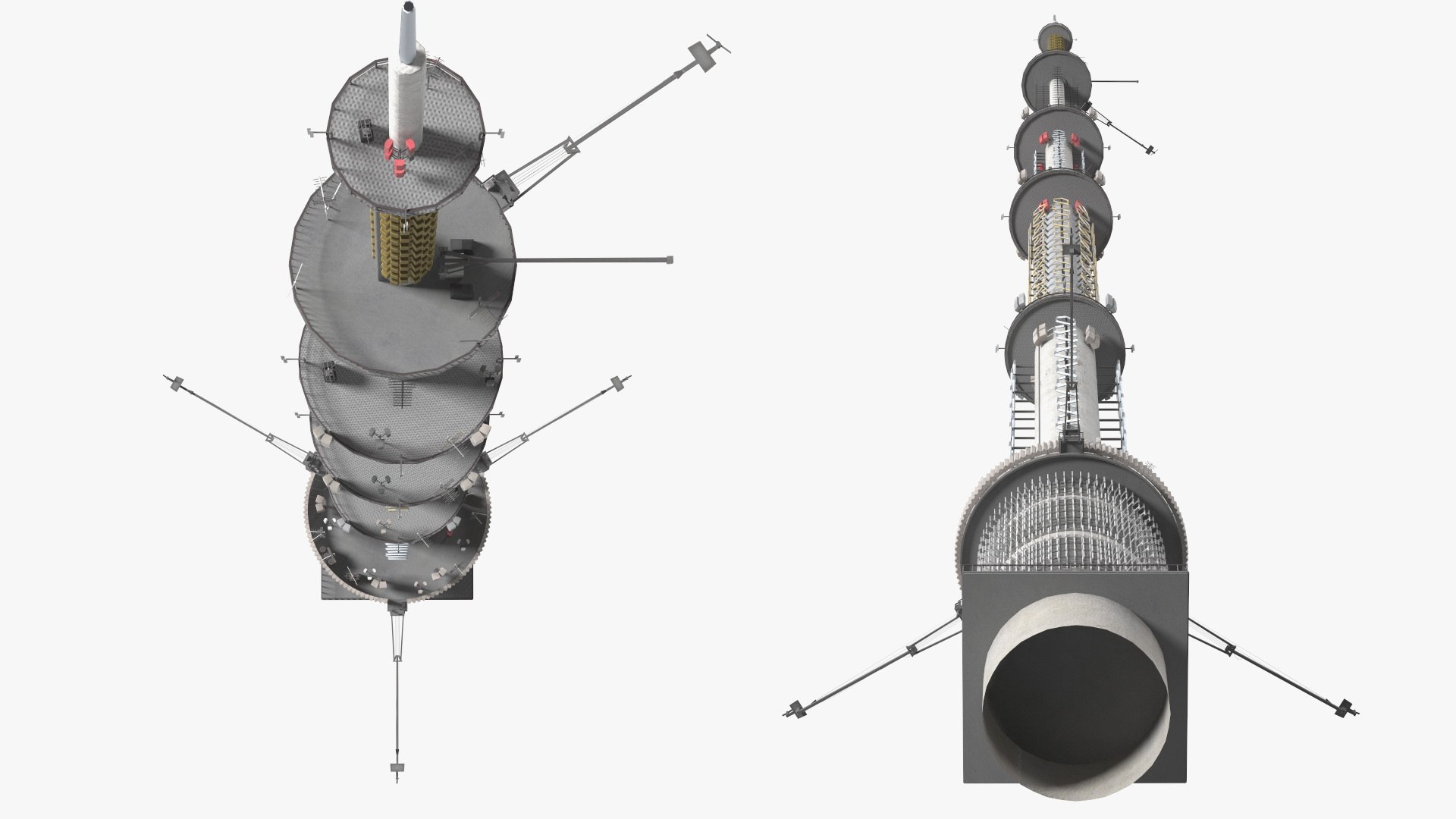 3D Television Tower Spire - TurboSquid 1851725