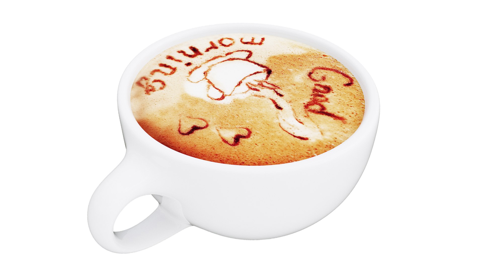 Coffee Cup Good Morning 3D Model - TurboSquid 1887605