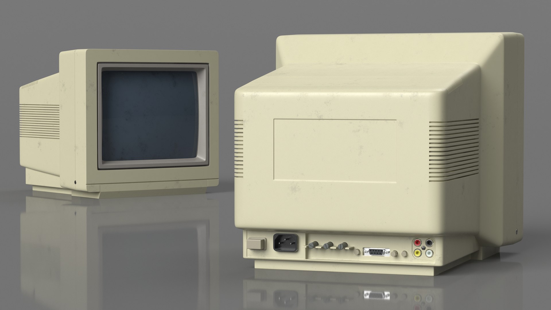 3D Old Retro Monitor - TurboSquid 2061200