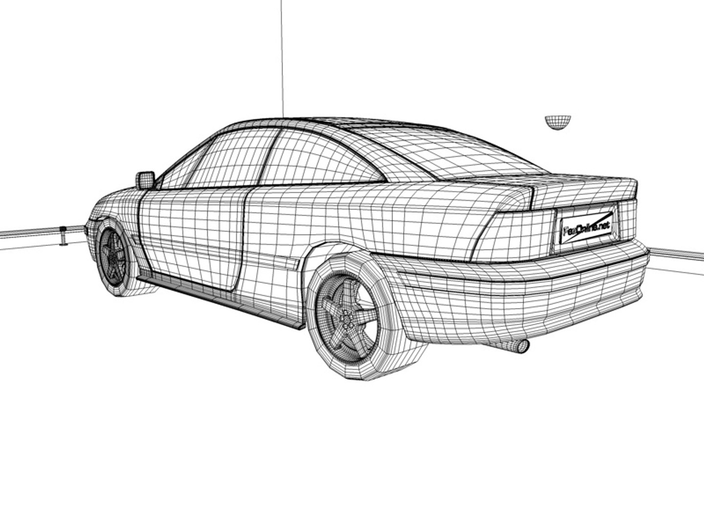 Vauxhall Calibra 3d Model