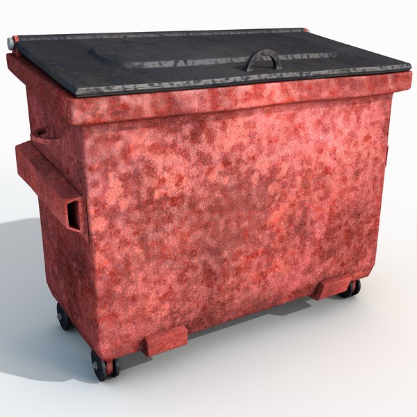 3d dumpster large container model