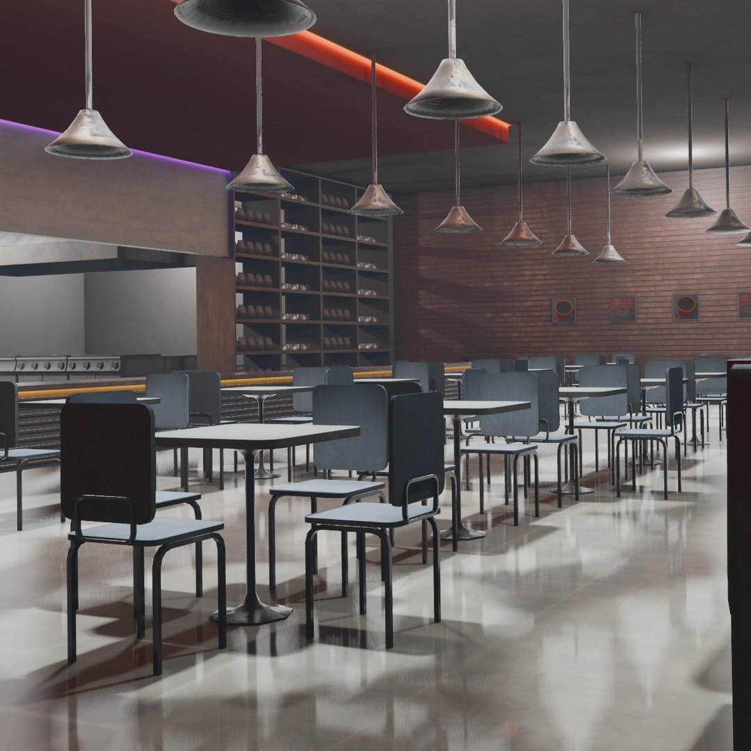 VR Coffee Shop Model - TurboSquid 2153704