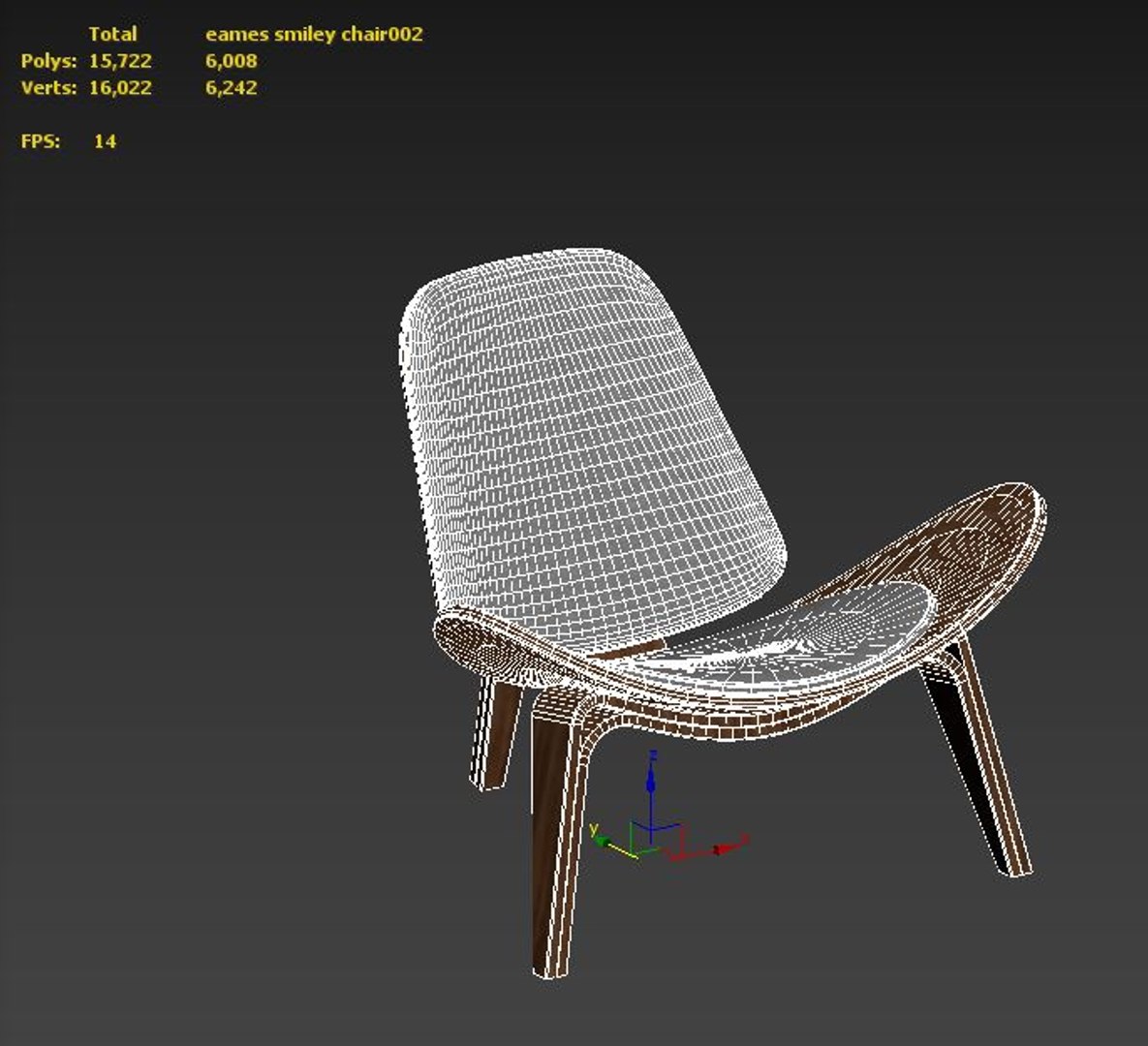 modelo 3d Eames Smiley Chair - TurboSquid 2028855