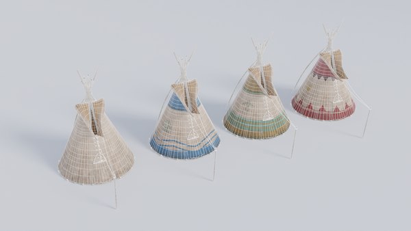 Tipi mit 4K- und 2K-Texturen 3D-Modell - TurboSquid 1977879