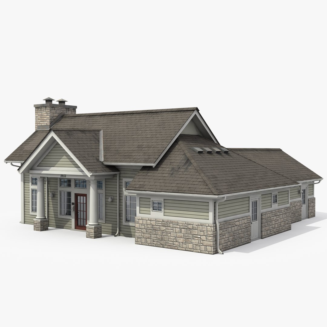 Residential House 3D - TurboSquid 1254142