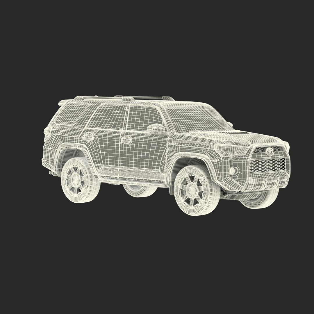 3d Model Toyota 4runner 2015 Simple