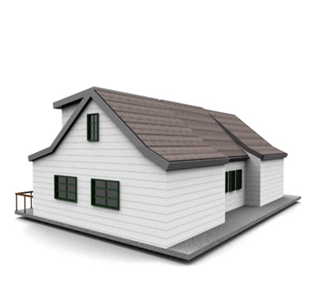 3d American Neighborhood House