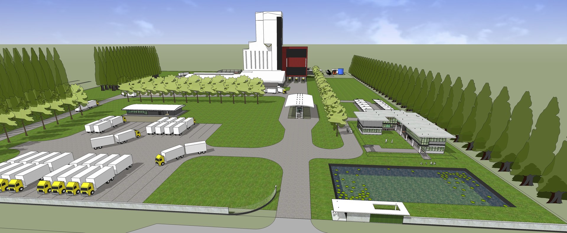 Cement factory layout 3D - TurboSquid 1906159