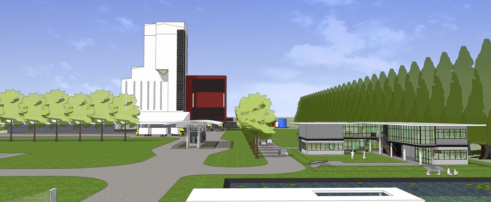 Cement factory layout 3D - TurboSquid 1906159