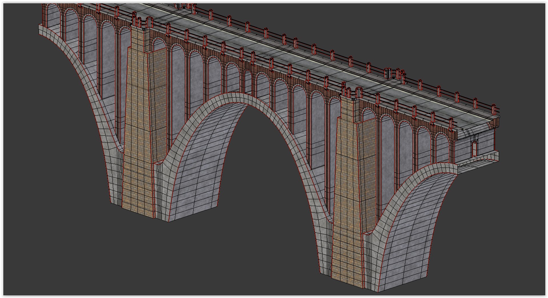 Road Bridge Segment Model - TurboSquid 1428286