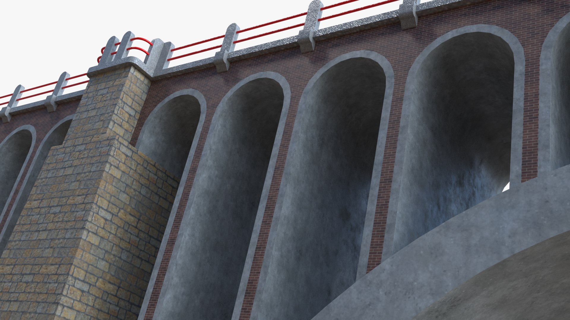 Road Bridge Segment Model - TurboSquid 1428286