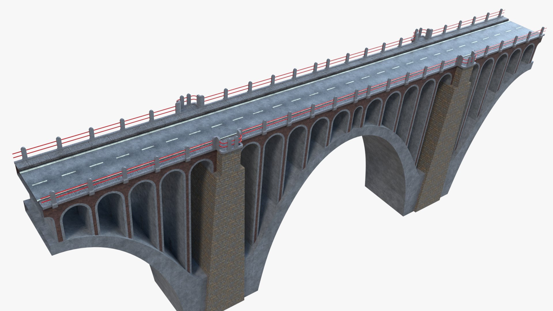 Road Bridge Segment Model - TurboSquid 1428286