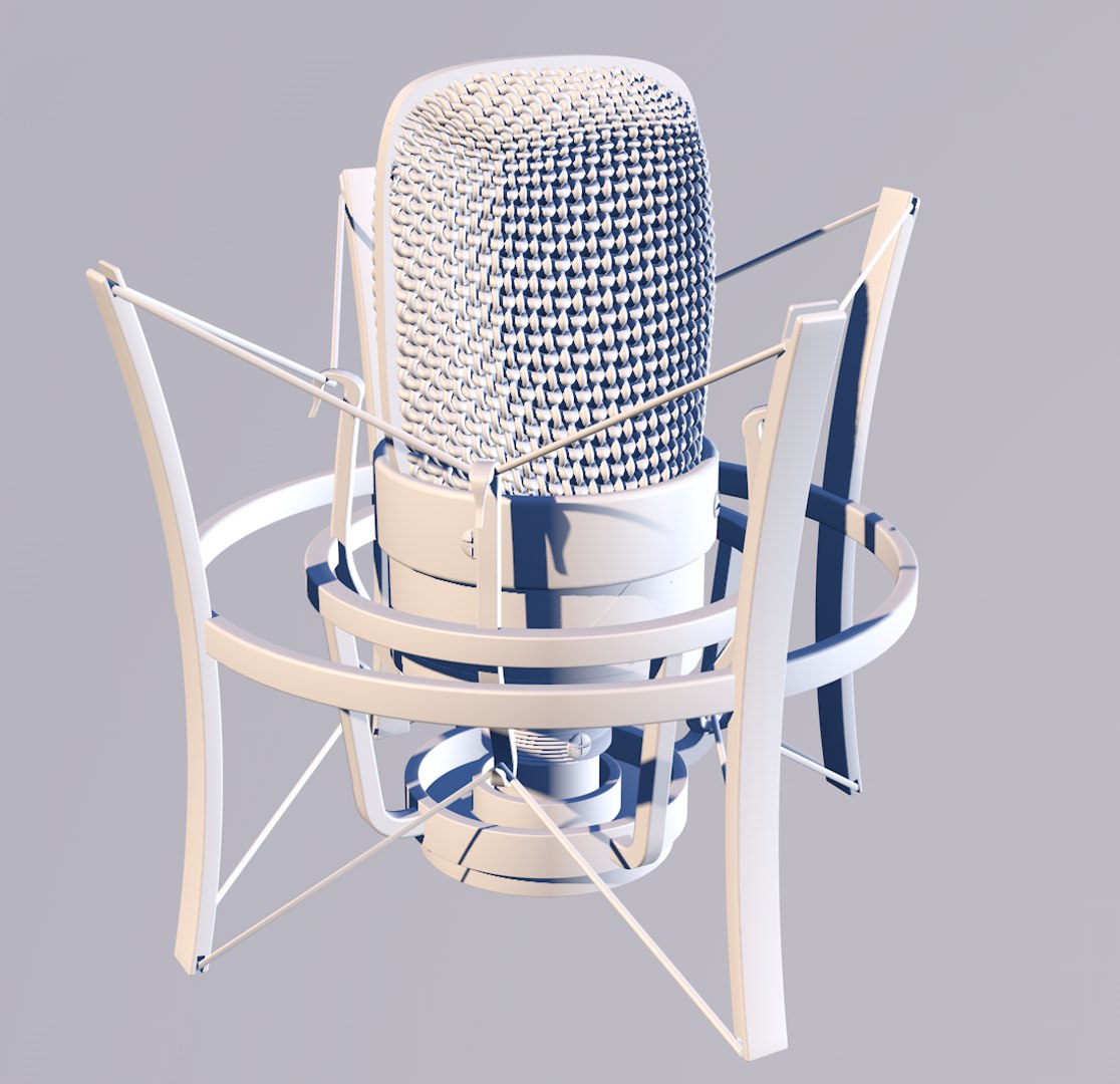 Microphone Vintage Retro 3D Model - TurboSquid 1384985