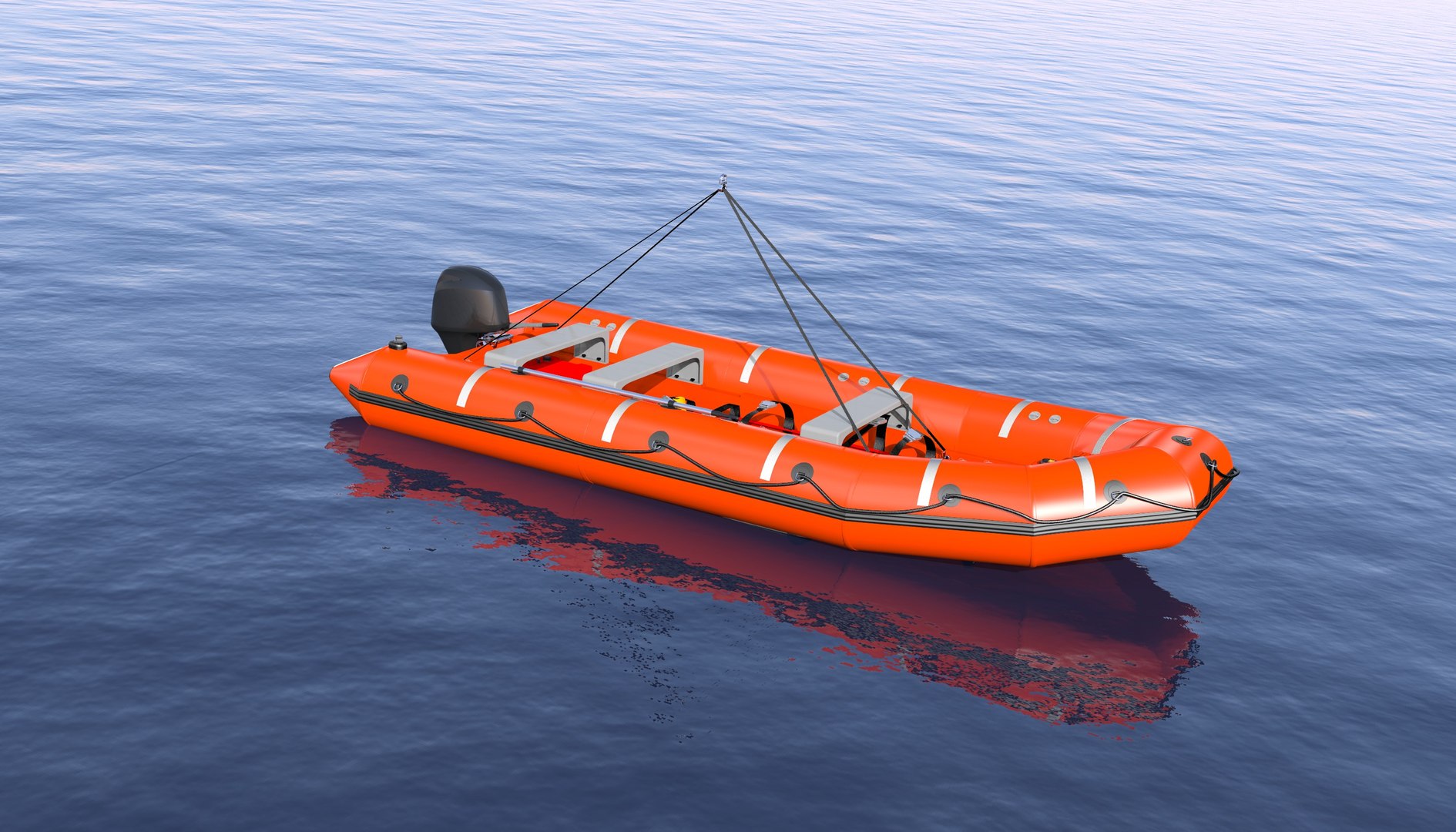 SOLAS RESCUE BOAT 3D Model - TurboSquid 1837593