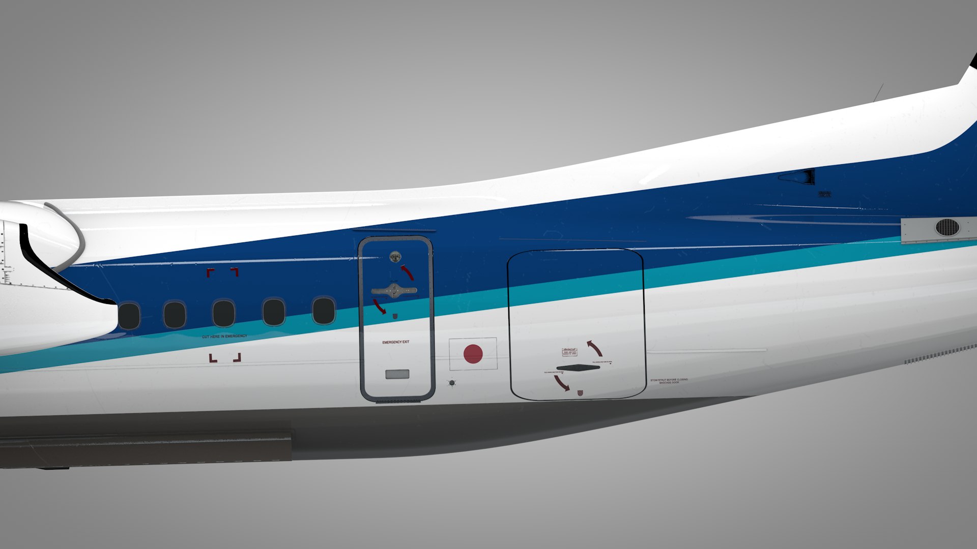 3D DE HAVILLAND CANADA DASH 8-400 ANA WINGS L1485 Model - TurboSquid ...