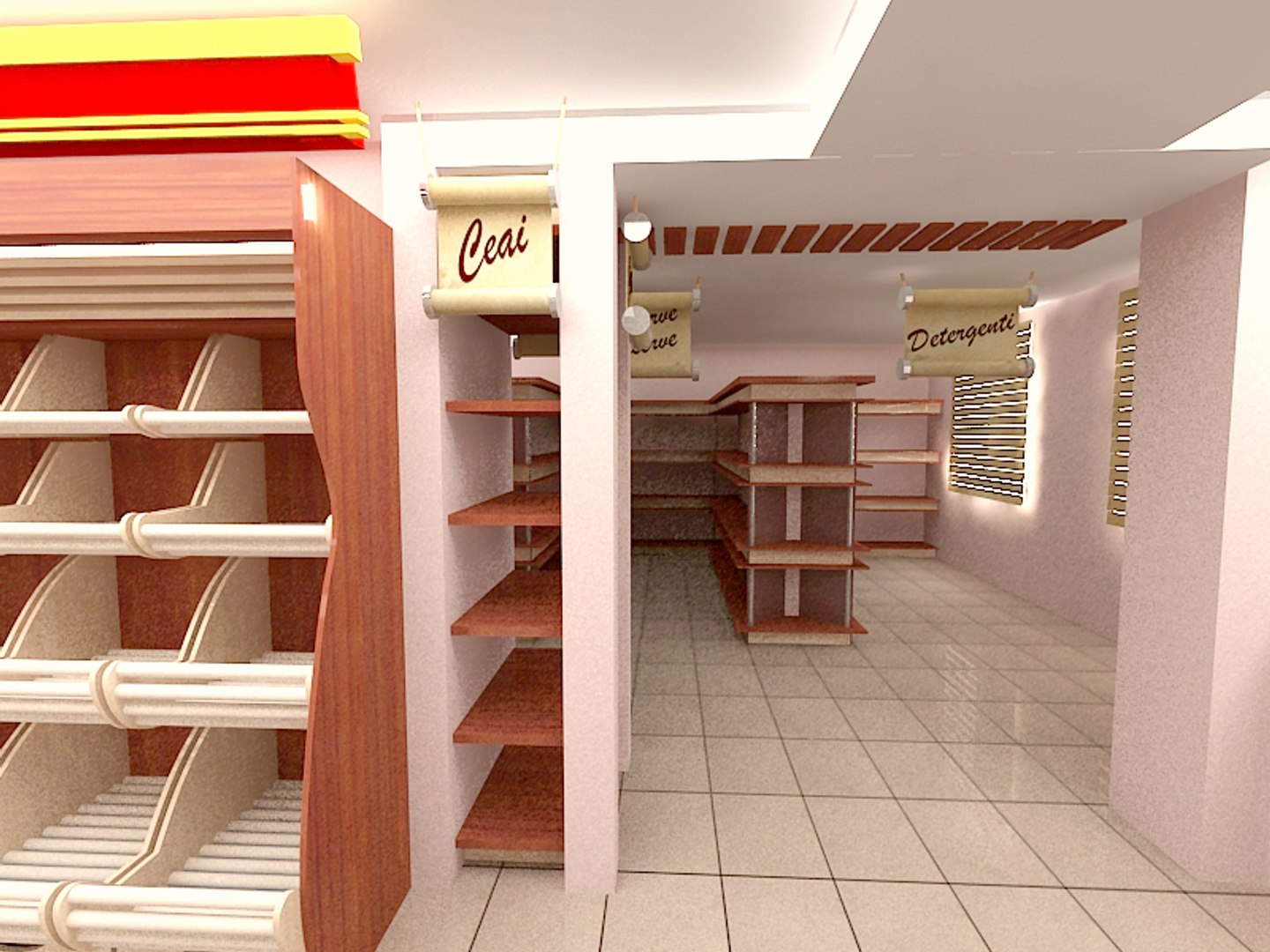 Design Supermarket 3d Model