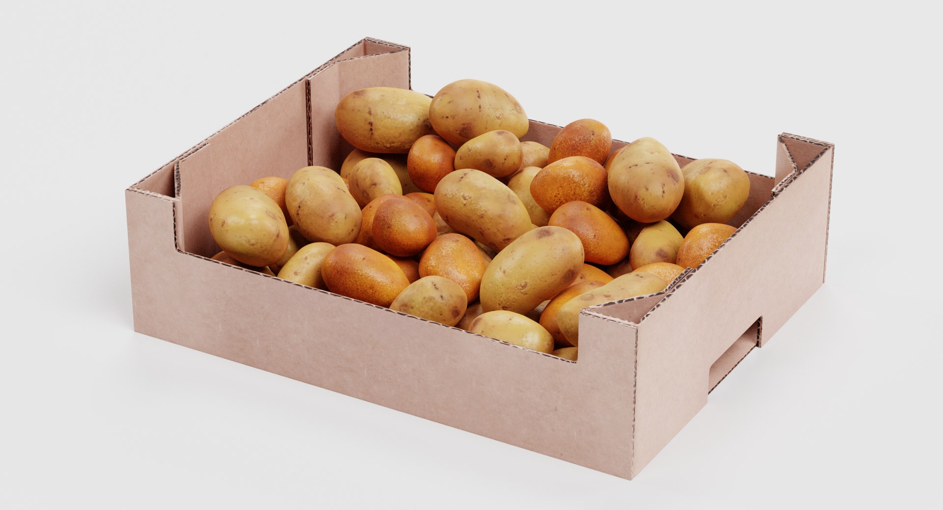 Potatoes Box 3D - TurboSquid 1405436