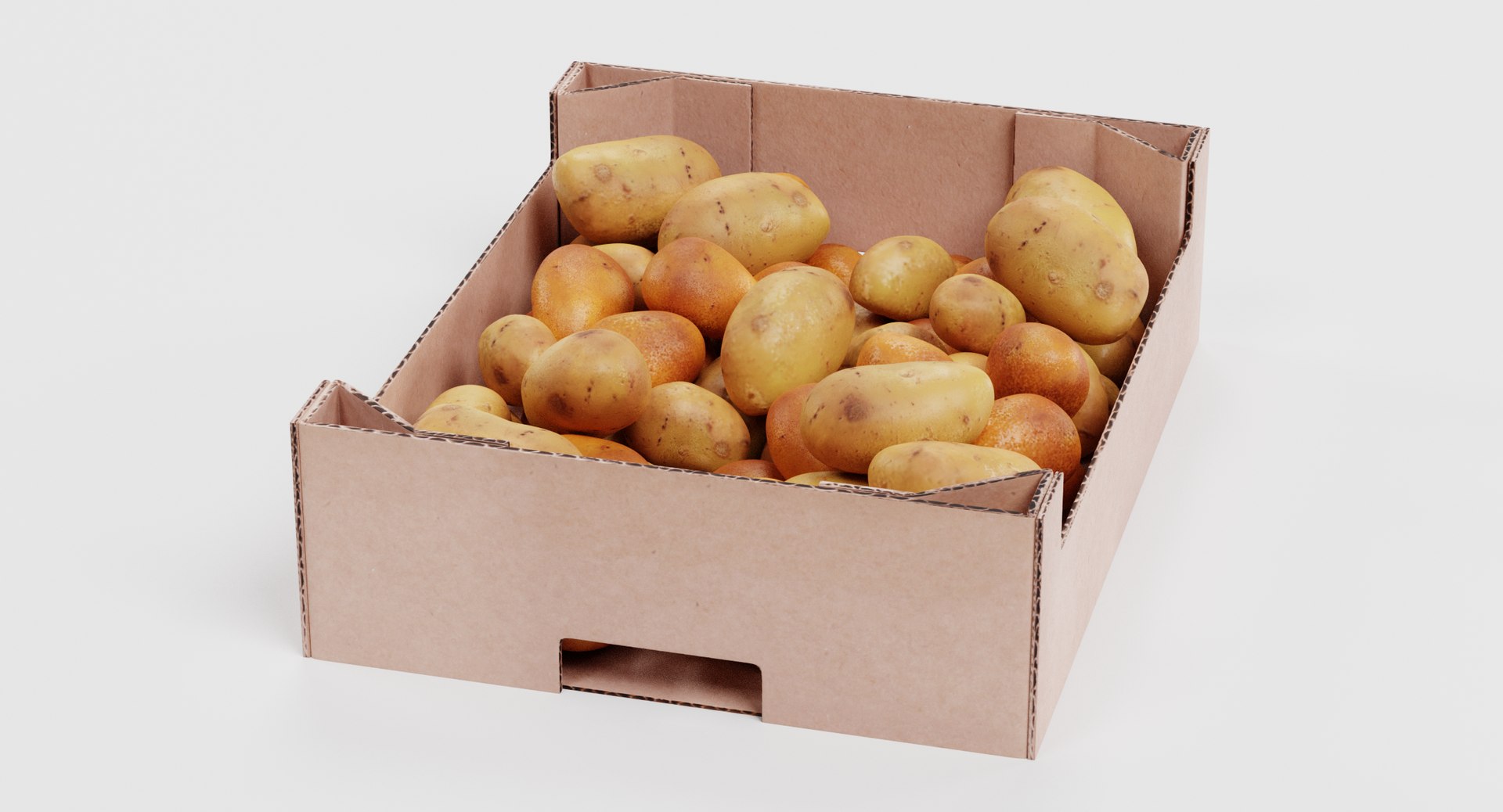 Potatoes Box 3D - TurboSquid 1405436