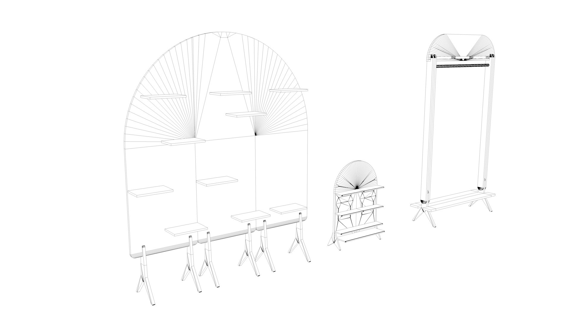 3D Retail Display Shelving Units 3D Model - TurboSquid 1871609