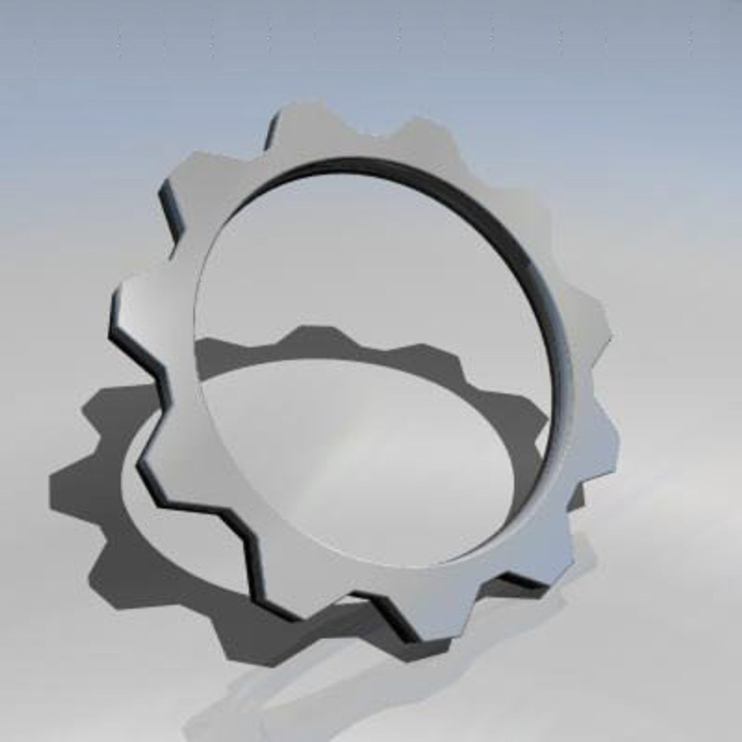 3d dxf cog wheel