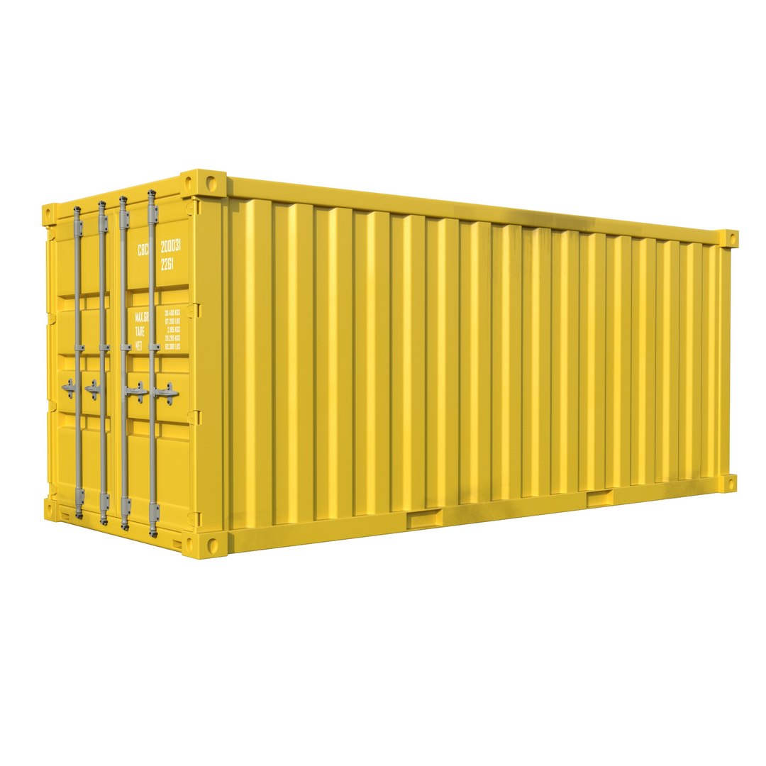 Cargo Container 20ft 3D Model - TurboSquid 2246704