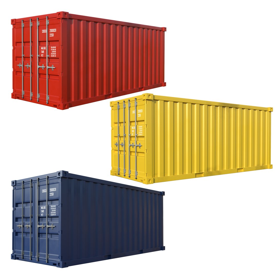 Cargo Container 3D Model - TurboSquid 2246704