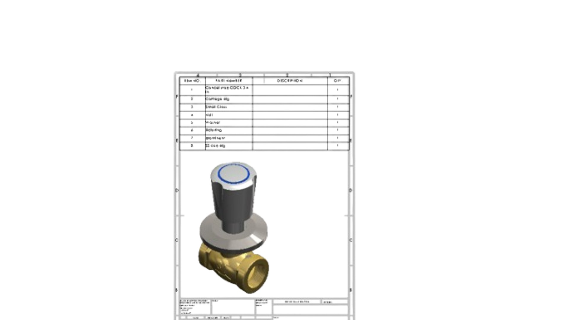 3D Water Tap Conceal Stop Cock 3 4 Inch Prominent - TurboSquid 2161338