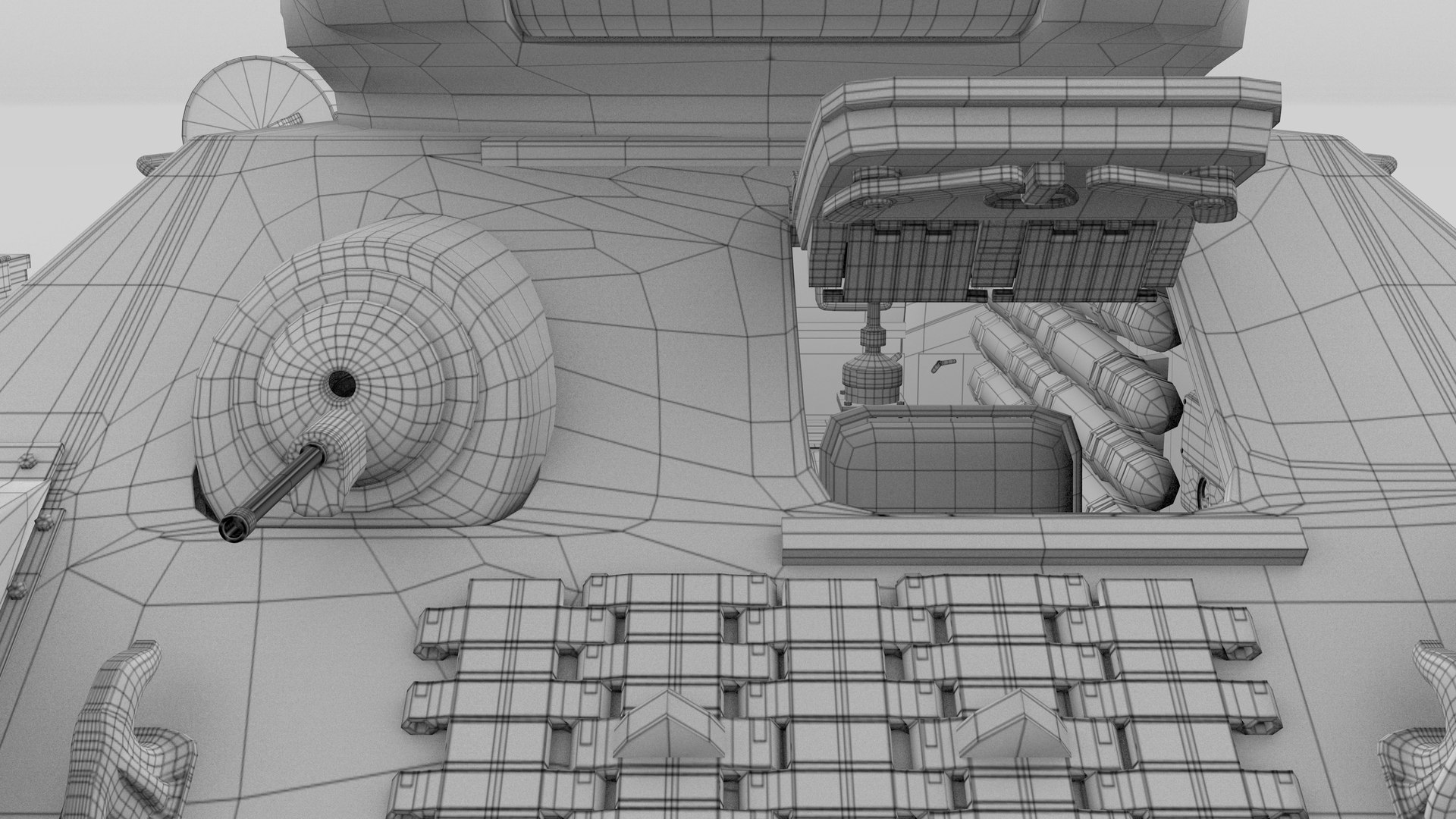 Soviet Tank Interior T 3d Obj