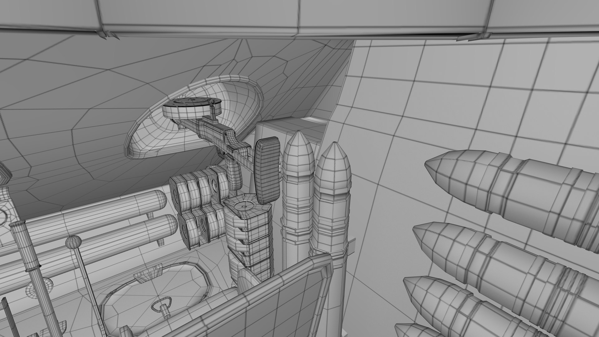 Soviet Tank Interior T 3d Obj