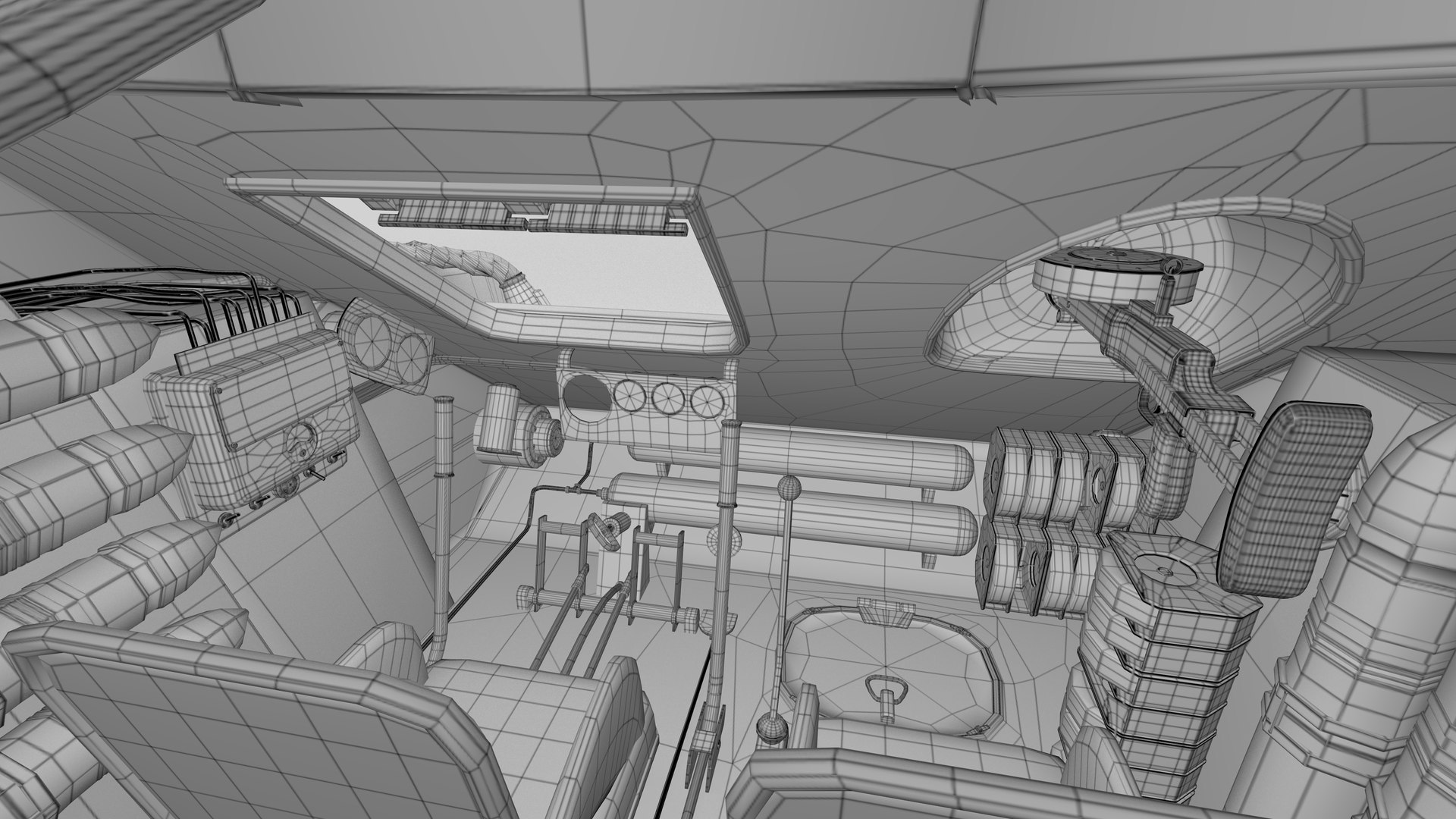 Soviet Tank Interior T 3d Obj