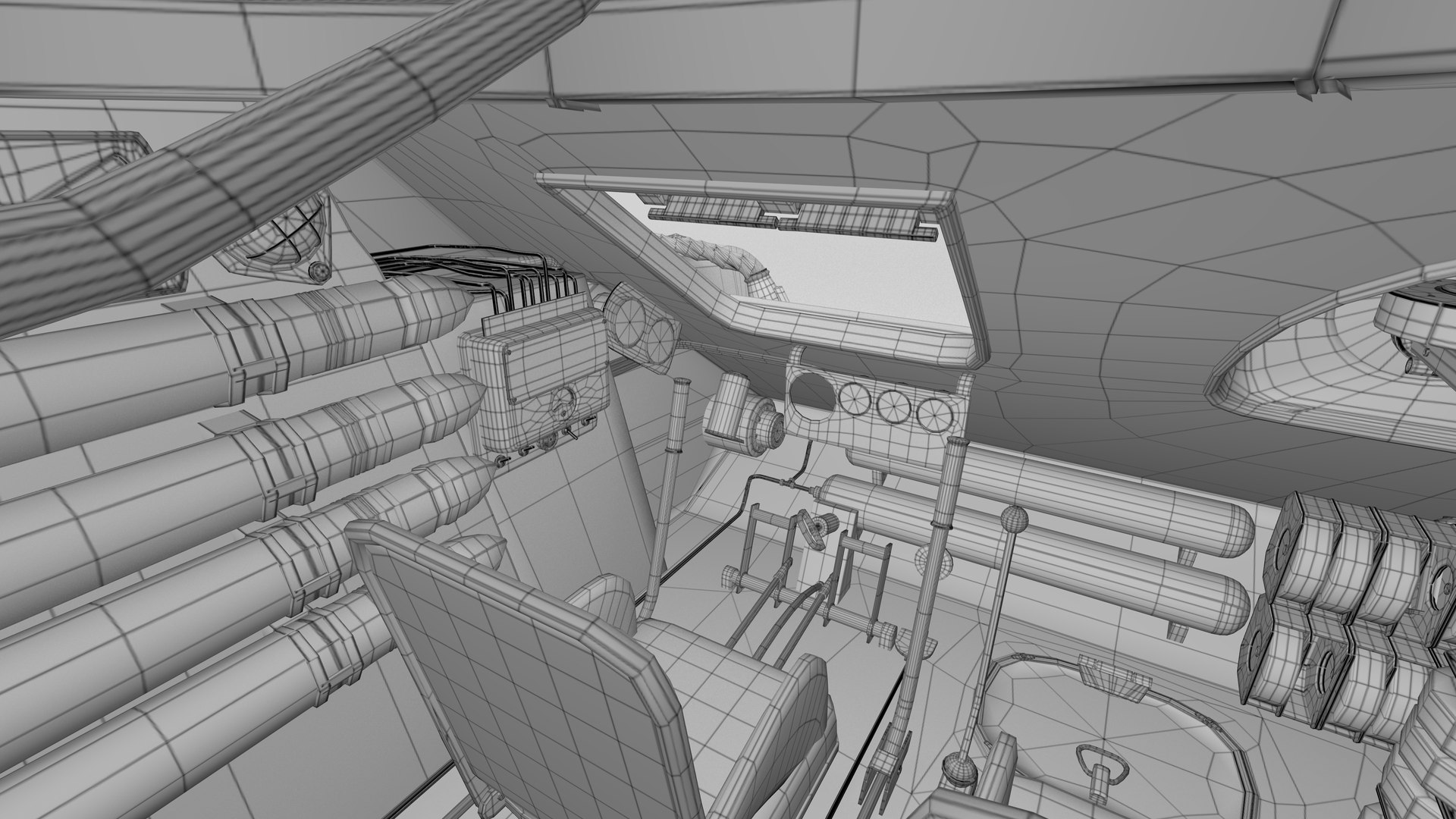 Soviet Tank Interior T 3d Obj