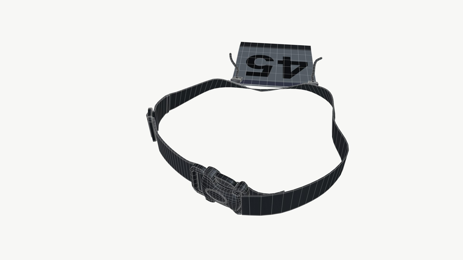 Race Number Belt 3D Model - TurboSquid 2342605