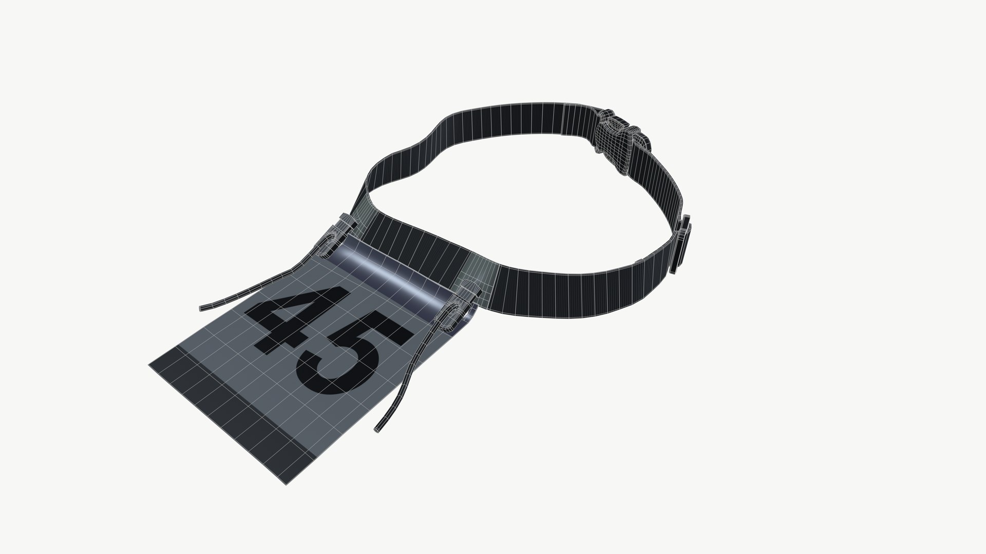 Race Number Belt 3D Model - TurboSquid 2342605
