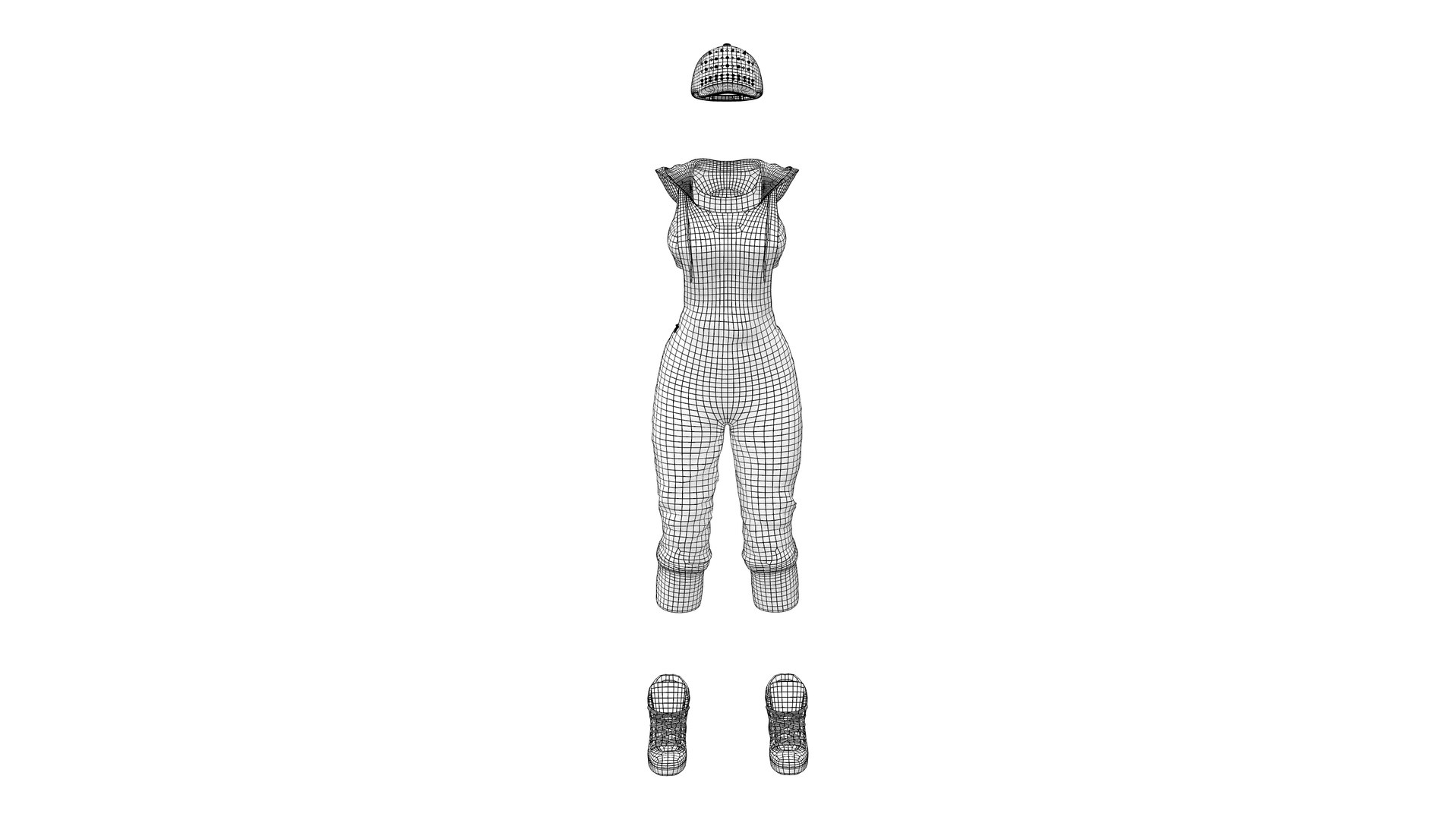 Hip Hop Outfit 3D Model - TurboSquid 1874477