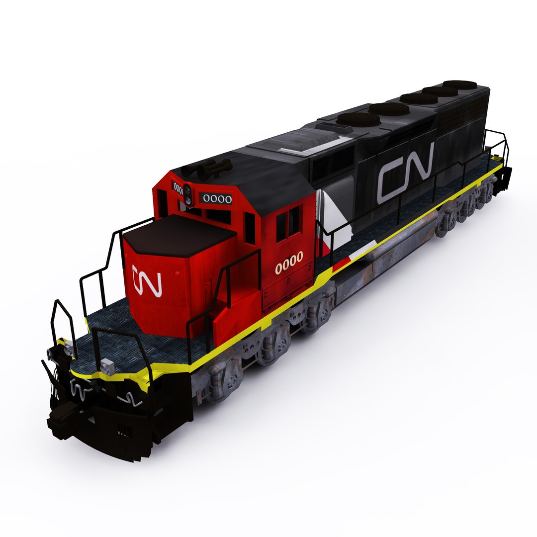 3D Cn Emd Sd 40 Model - TurboSquid 1391032