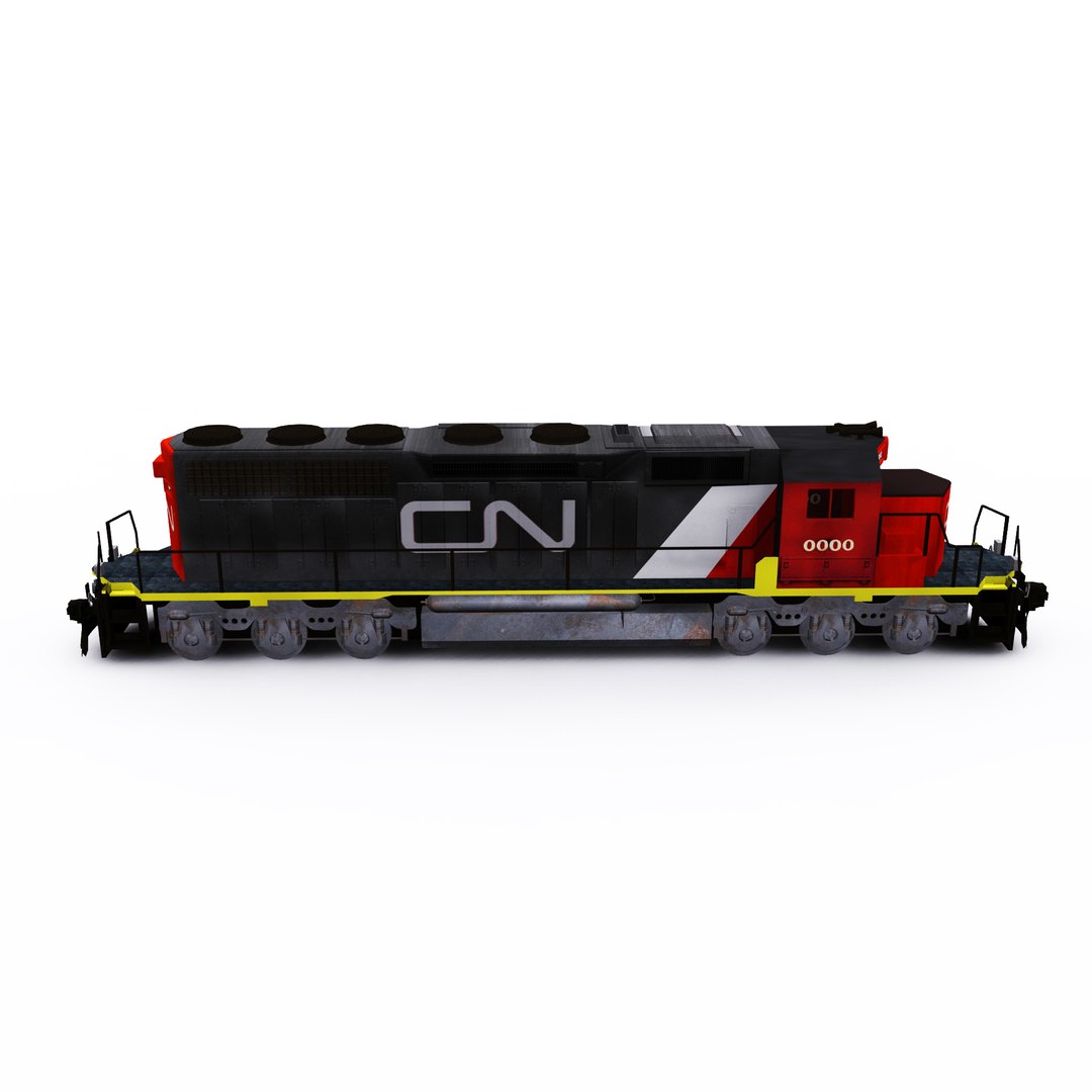 3D Cn Emd Sd 40 Model - TurboSquid 1391032