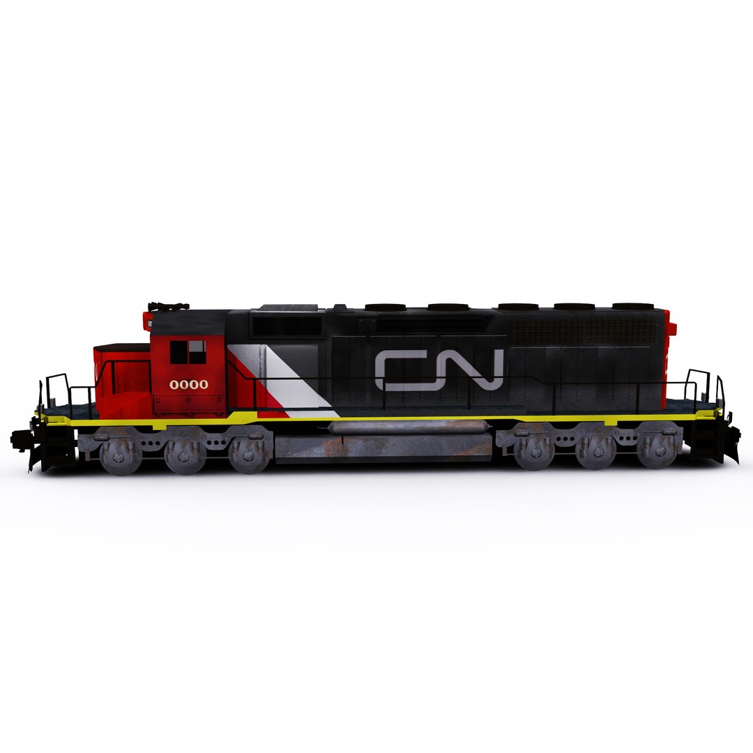 3D Cn Emd Sd 40 Model - TurboSquid 1391032