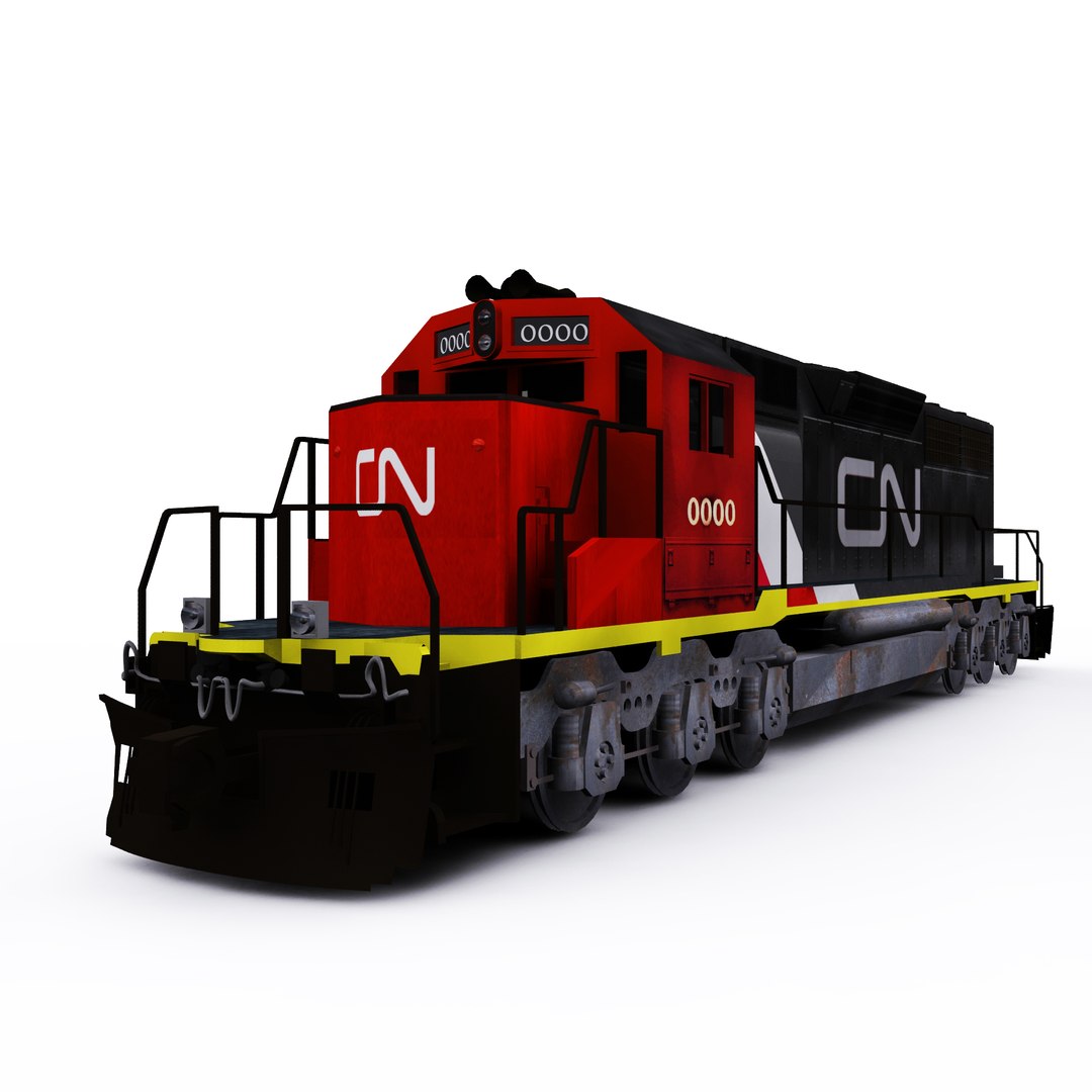 3D Cn Emd Sd 40 Model - TurboSquid 1391032
