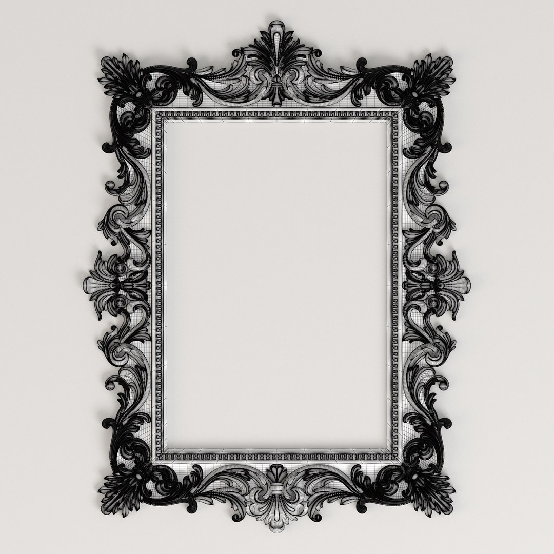 Carved Classic Frame 3D Model - TurboSquid 1574661