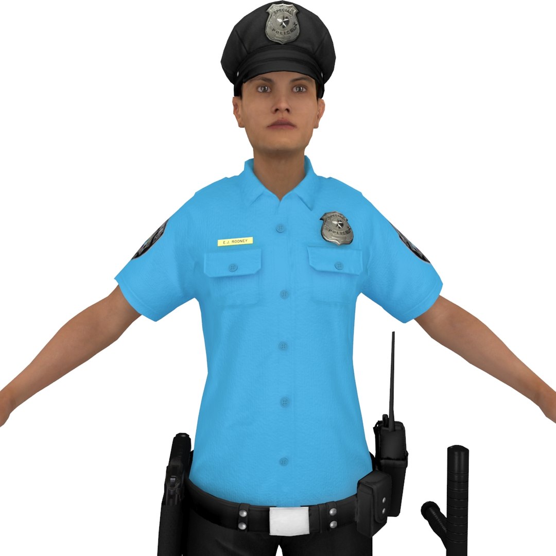 Female Police Officer 3D Model - TurboSquid 1321839