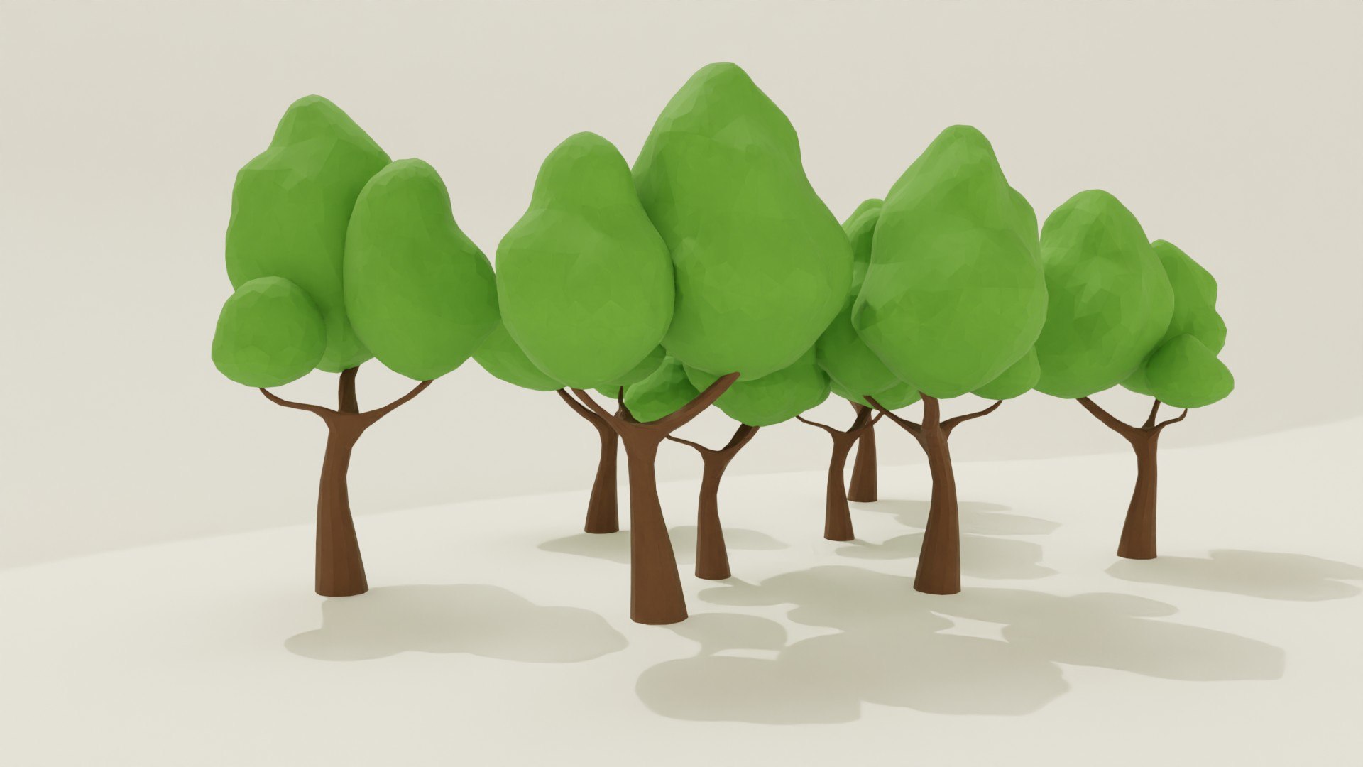3D Tree Cartoon - TurboSquid 2207775