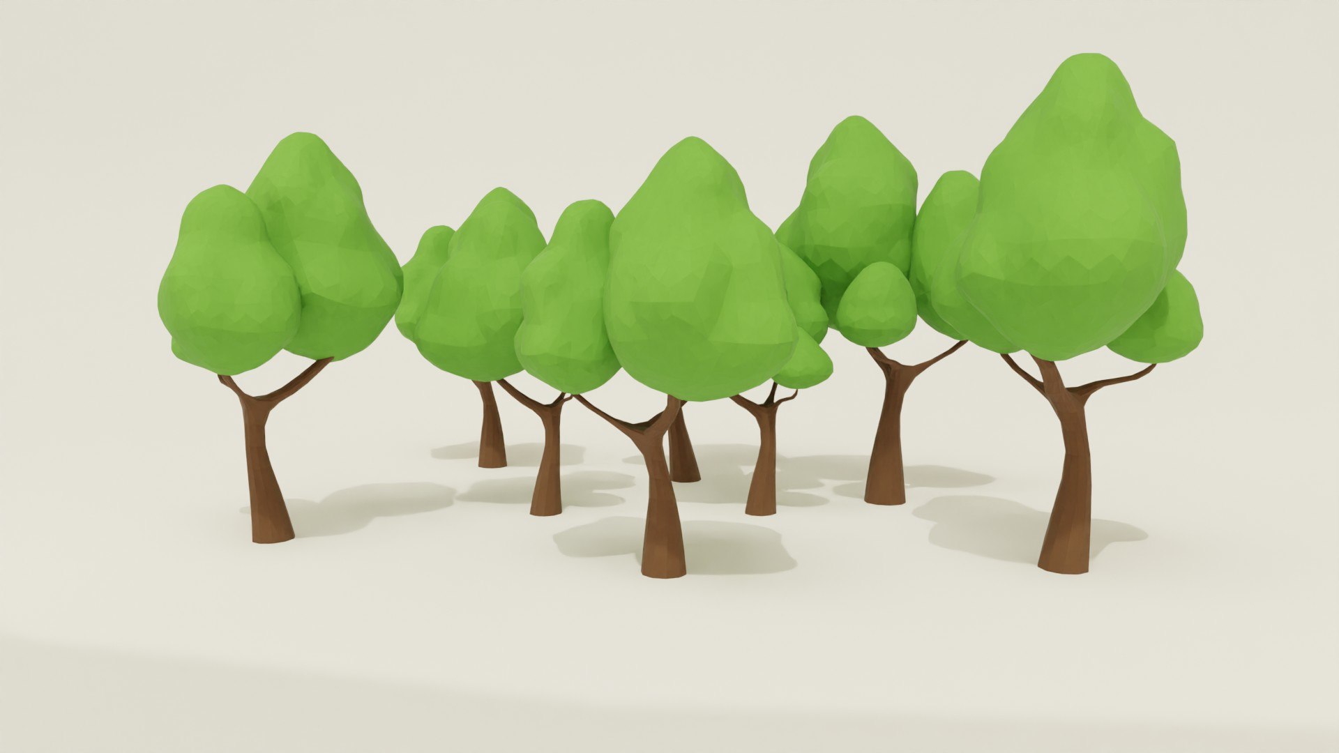 3D Tree Cartoon - TurboSquid 2207775