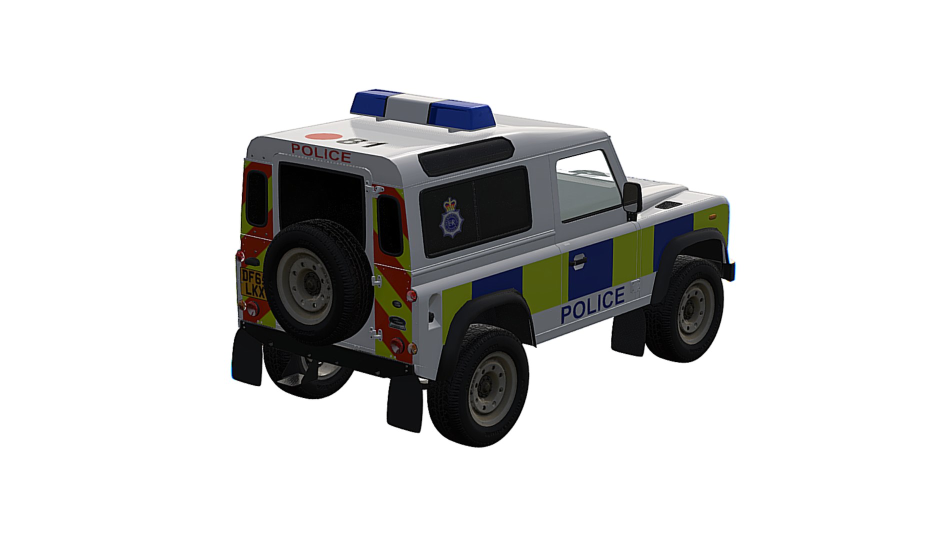 UK Police Land Rover Defender 90 Model - TurboSquid 2235145