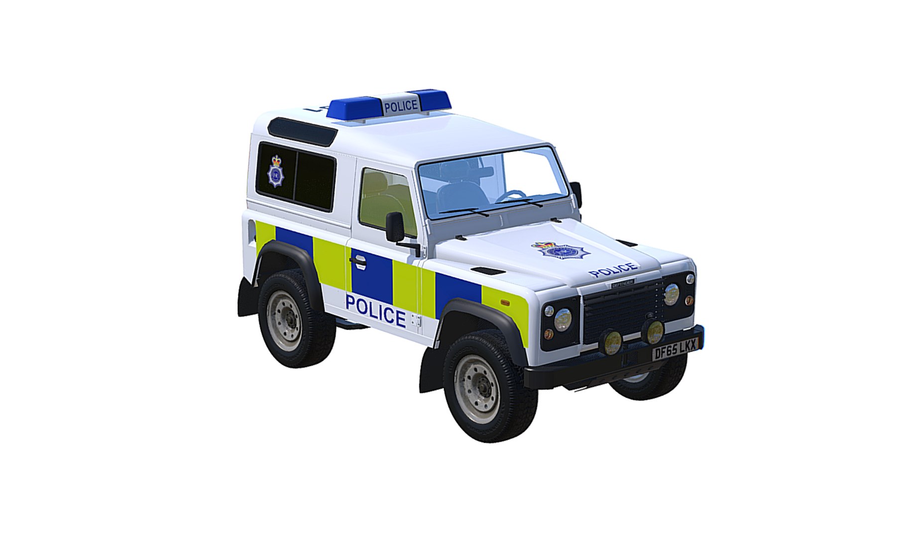 UK Police Land Rover Defender 90 Model - TurboSquid 2235145