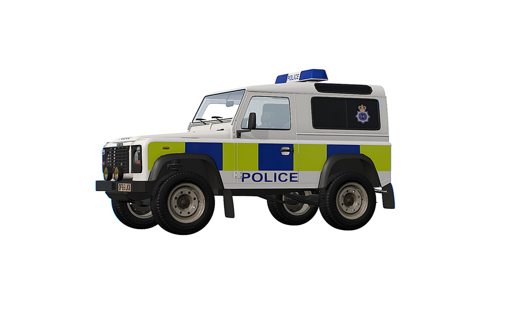 UK Police Land Rover Defender 90 Model - TurboSquid 2235145