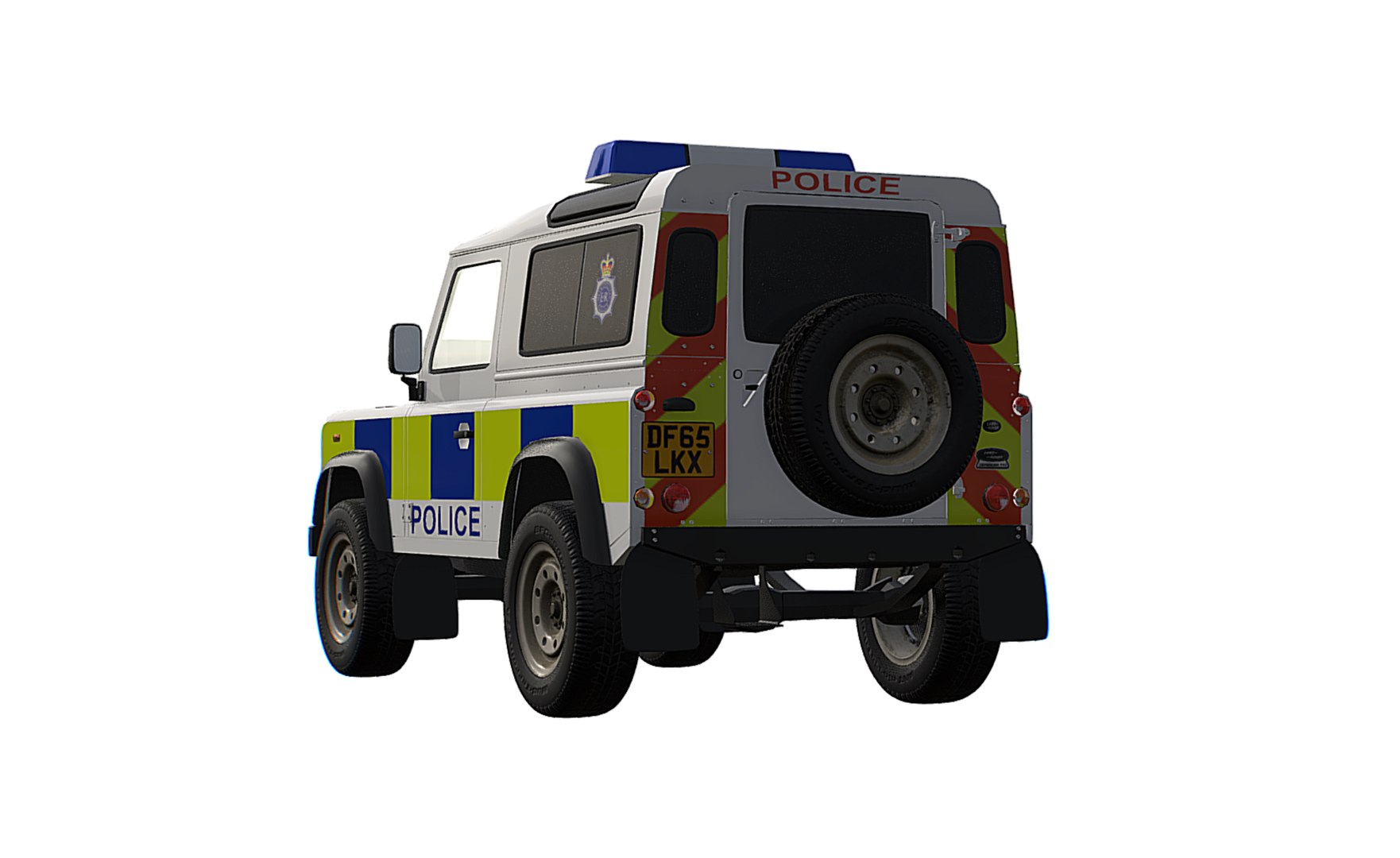 UK Police Land Rover Defender 90 Model - TurboSquid 2235145