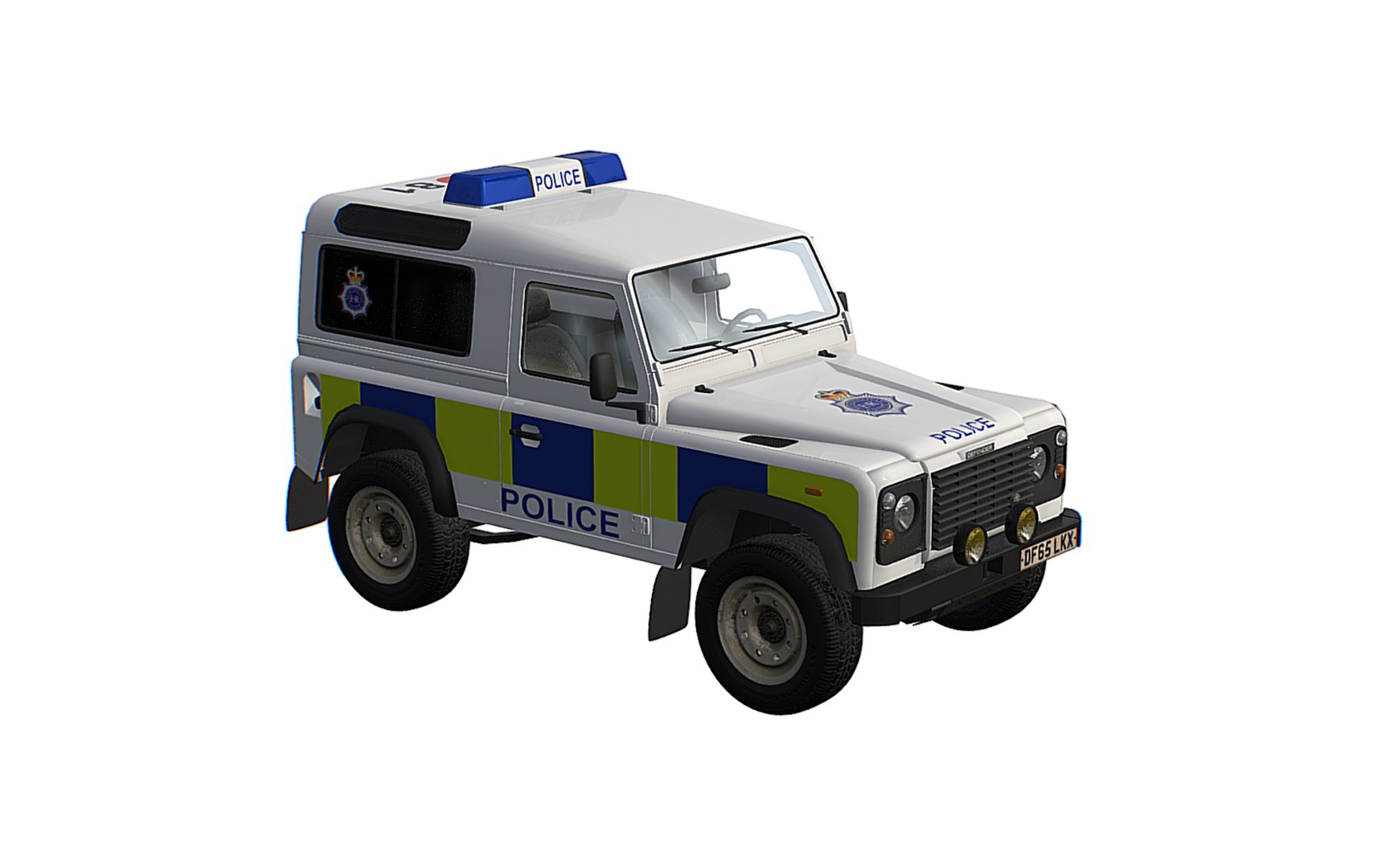 UK Police Land Rover Defender 90 Model - TurboSquid 2235145