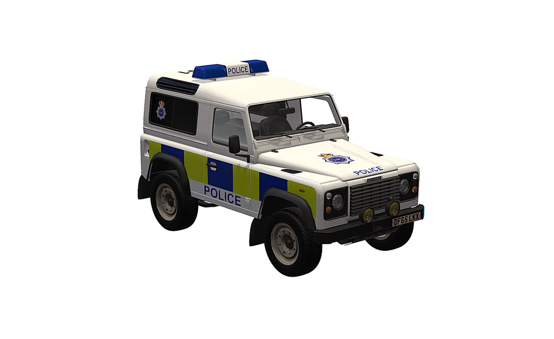 UK Police Land Rover Defender 90 Model - TurboSquid 2235145